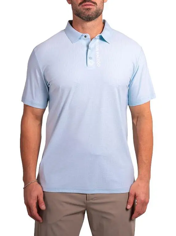 MACEOO Golfascension Stretch Nylon Polo - Blue