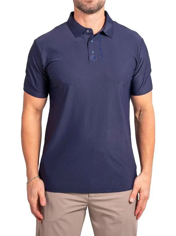 MACEOO Golfascension Stretch Nylon Polo - Navy