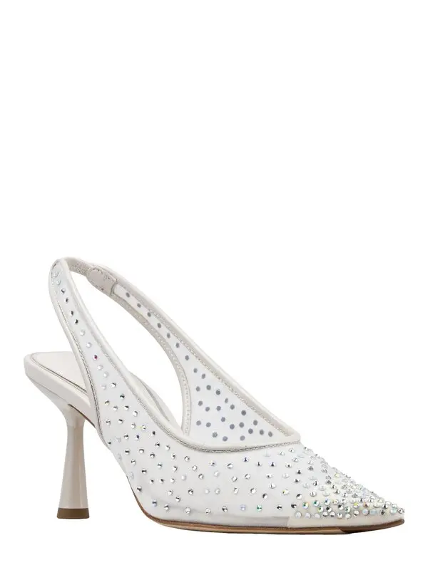 DONALD PLINER Eloise Slingback Pointed Toe Pump - Pearl