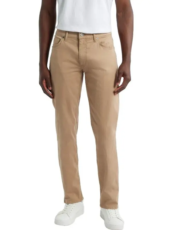 BRAX Cadiz Straight Leg Stretch Twill Pants - Camel