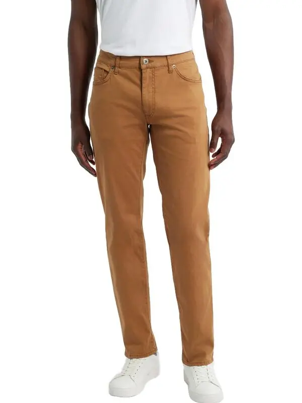 BRAX Cadiz Straight Leg Stretch Twill Pants - Nougat