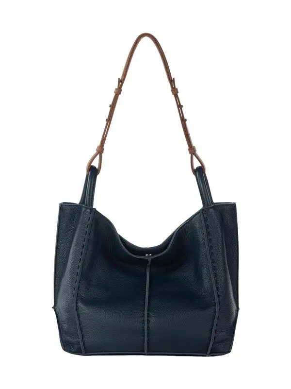 THE SAK Los Feliz Medium Leather Tote Bag - Indigo