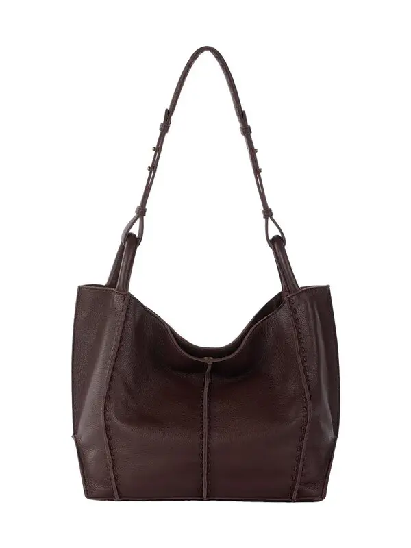 THE SAK Los Feliz Medium Leather Tote Bag - Mahogany