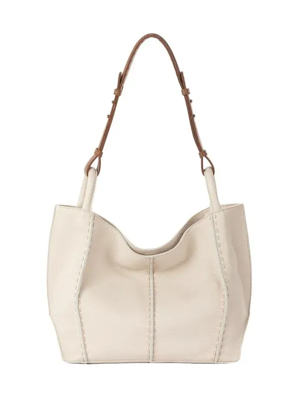 THE SAK Los Feliz Medium Leather Tote Bag - Stone