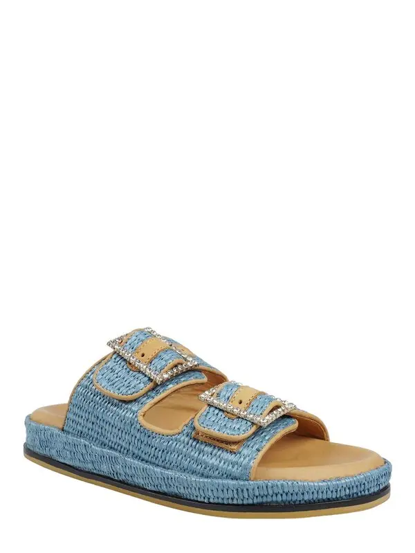ZIGI ARTISAN Reedie Two-strap Sandals - Dusty Blue