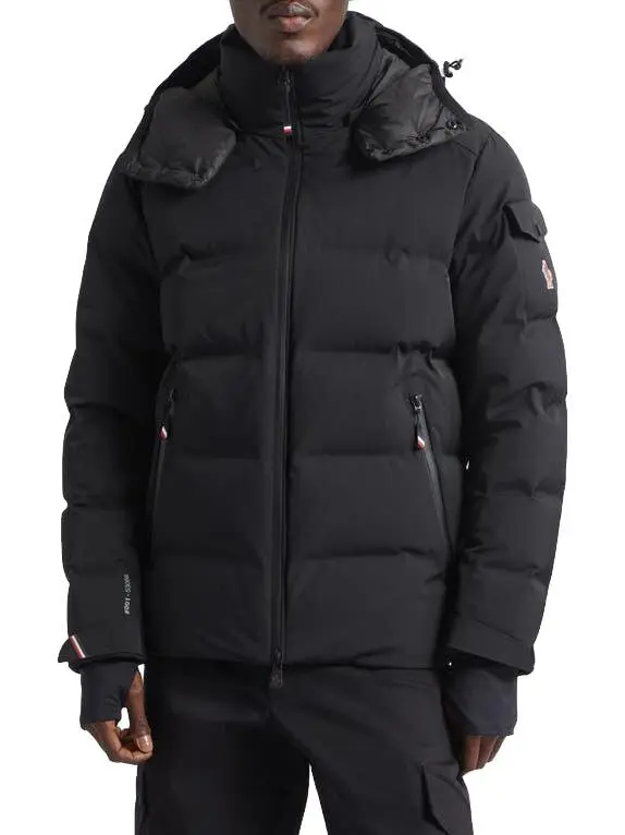 Moncler Montgetech Water Repellent Down Puffer Jacket - Black