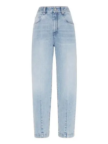 Brunello Cucinelli Loose Fit Trousers - Light Denim