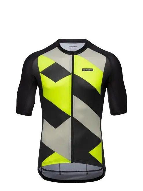 GOREWEAR Spirit Signal Cycling Jersey - Black/neon Yellow