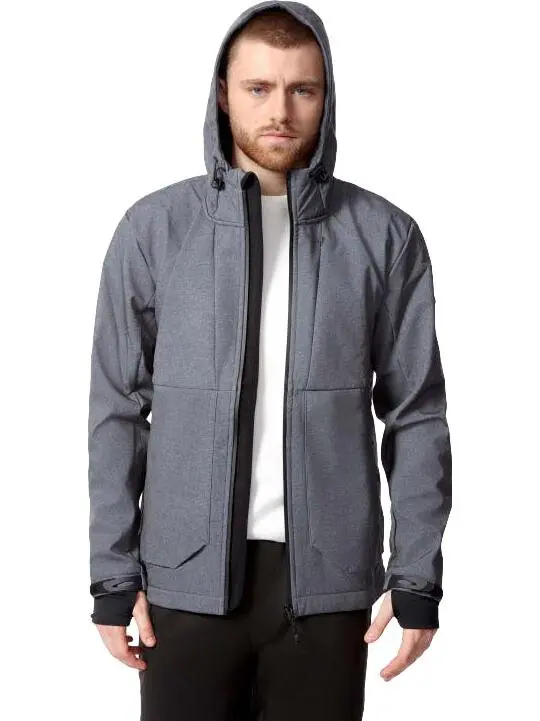 ALPINE NORTH Fleece Lined Softshell Windbreaker - Dark Grey