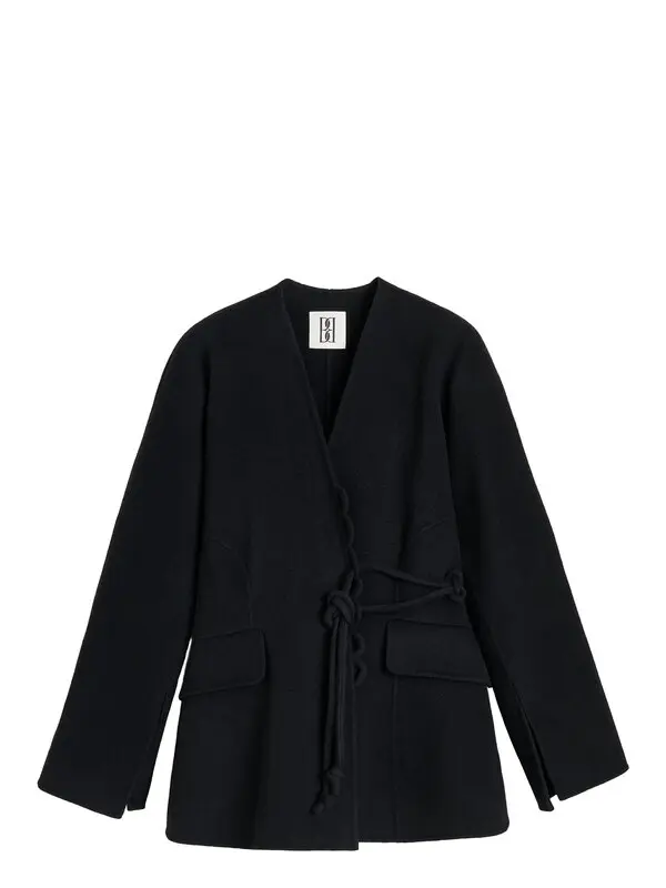 BY MALENE BIRGER Lalou Felted Wool Blazer - Black