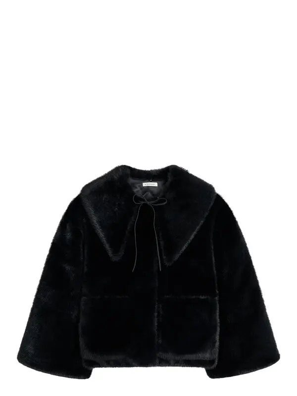 BY MALENE BIRGER Jacquie Faux Fur Jacket - Black