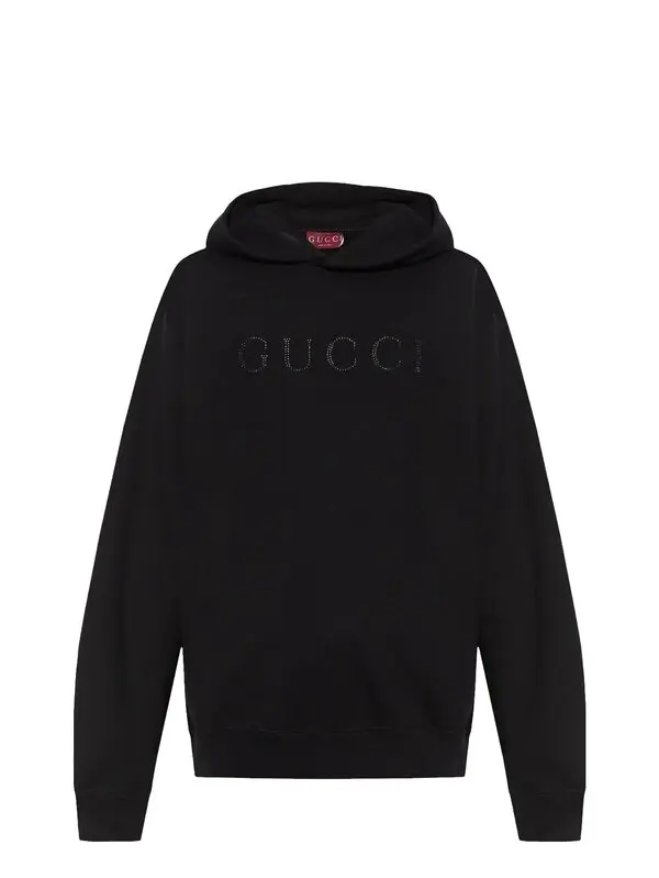Gucci Jersey Sweatshirt With Hood - Black