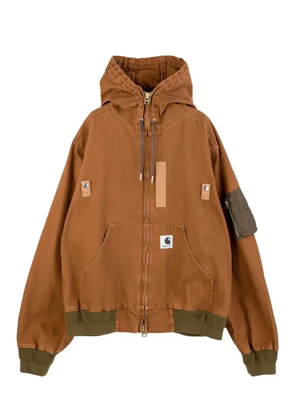 SACAI X CARHARTT WIP Michigan Coat - Brown