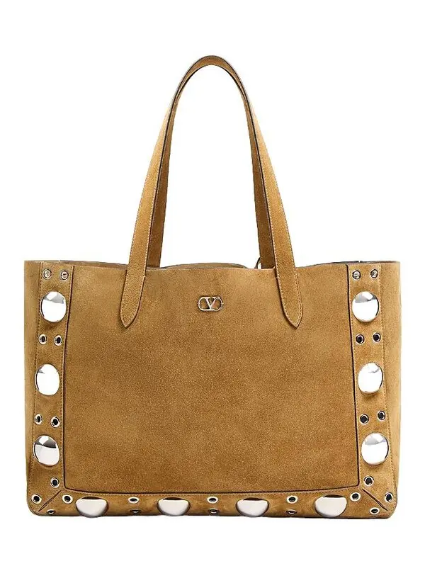 Valentino Garavani Nellcote Medium Shopping Tote Bag - Beige