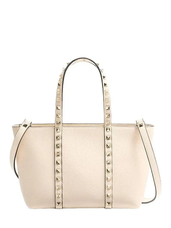 Valentino Garavani Rockstud Mini Tote - Ivory