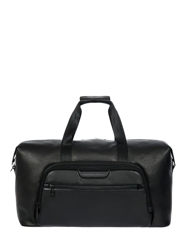 Porsche Design Leather Weekender Bag - Black