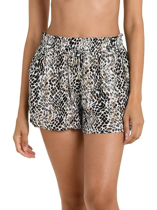 La Blanca Printed Swim Shorts - Taupe
