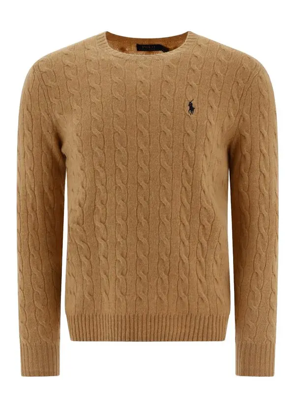 Ralph Lauren Wool And Cashmere Crewneck Sweater - Beige