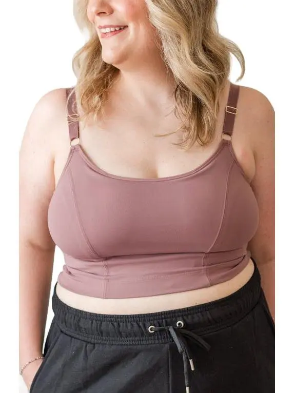 DAVIN & ADLEY Busty Pumping And Nursing Crop Cami - Mauve