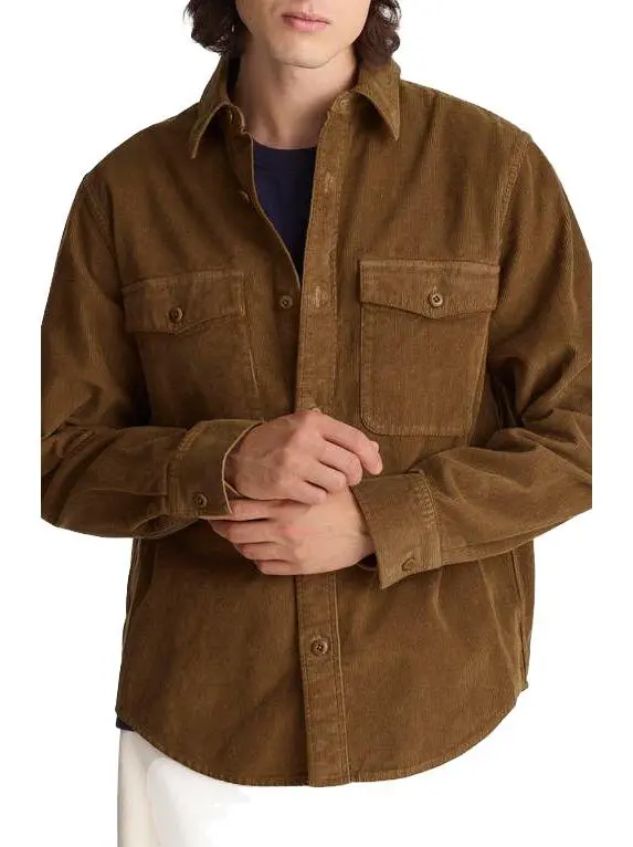 Madewell Corduroy Button-up Work Shirt - Woodland Brown