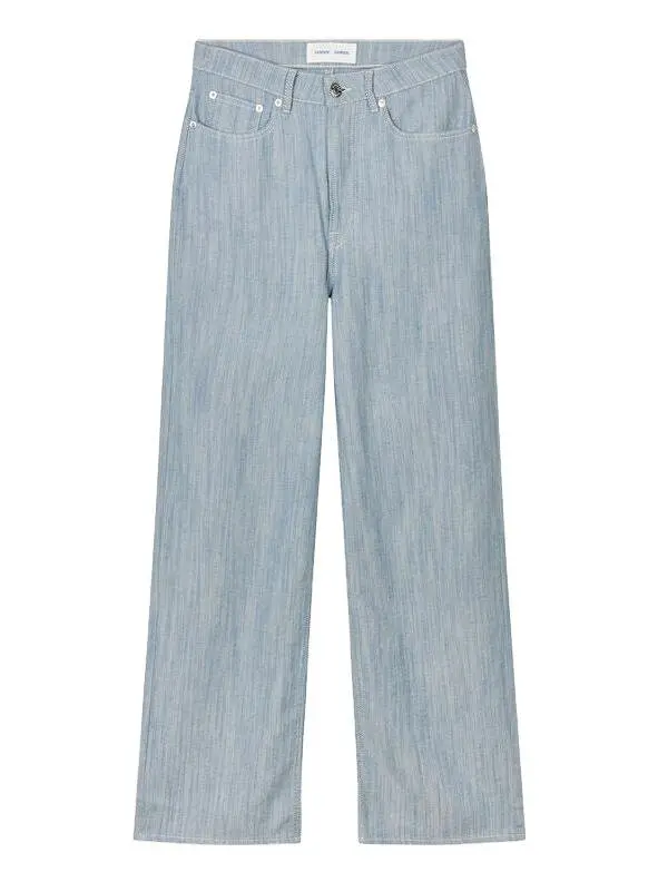 SAMSOE SAMSOE Trousers - Breeze Blue