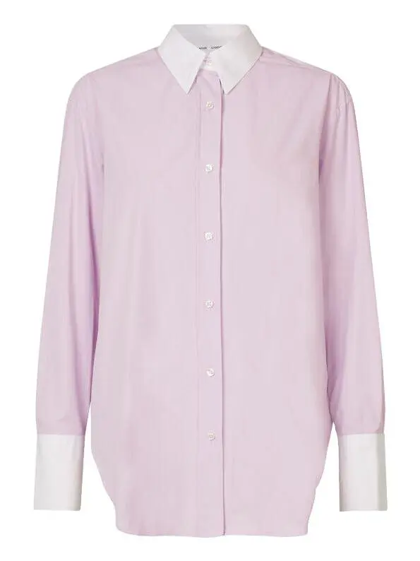 SAMSOE SAMSOE Shirts - Lilac Snow