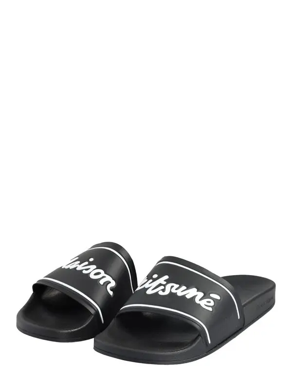 Maison Kitsuné Slides - Black