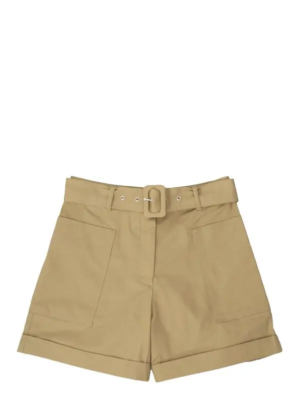 Officine Générale Belted Shorts - Beige