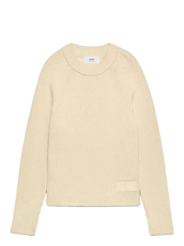 Ami Pullover Sweater - White