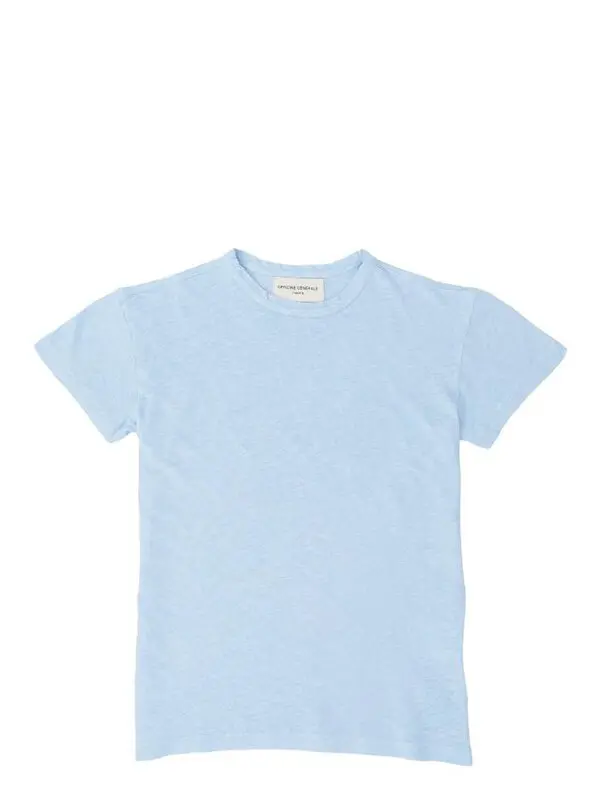 Officine Générale Plain Short Sleeve Top - Blue