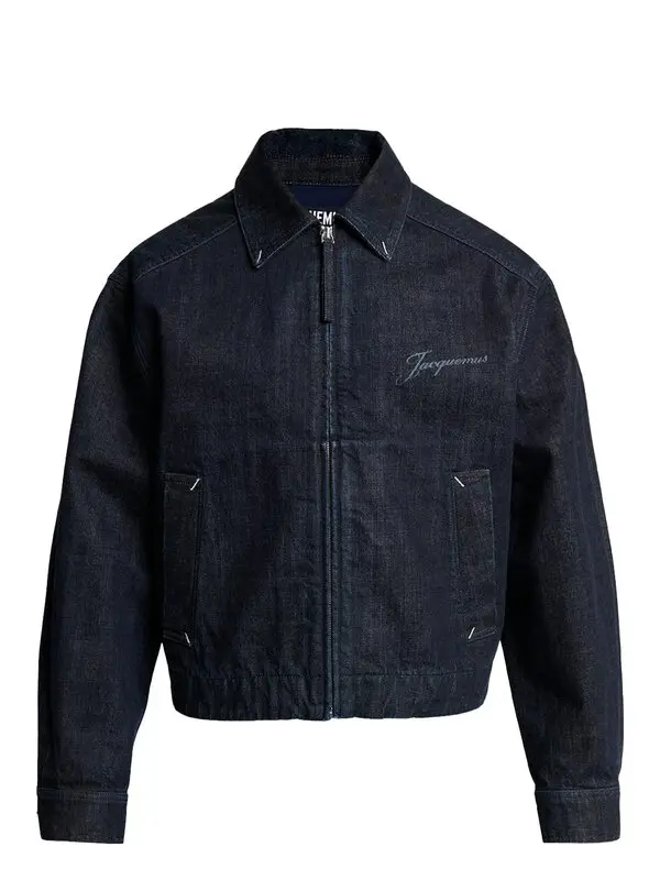 Jacquemus Canevas De Nîmes' Denim Shirt Jacket - Navy