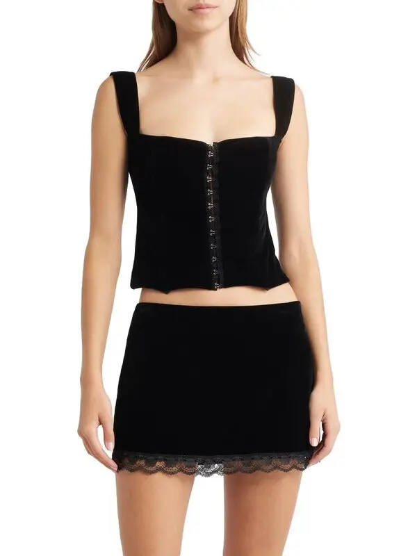 BELLA VENICE The Ambrose Corset Top - Black