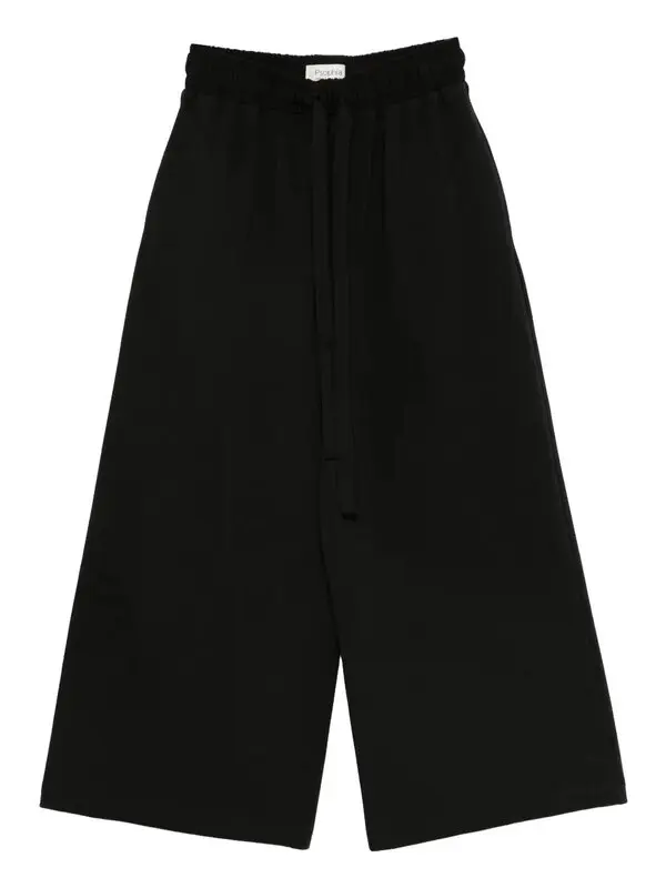 PSOPHIA Drawstring Trousers - Black