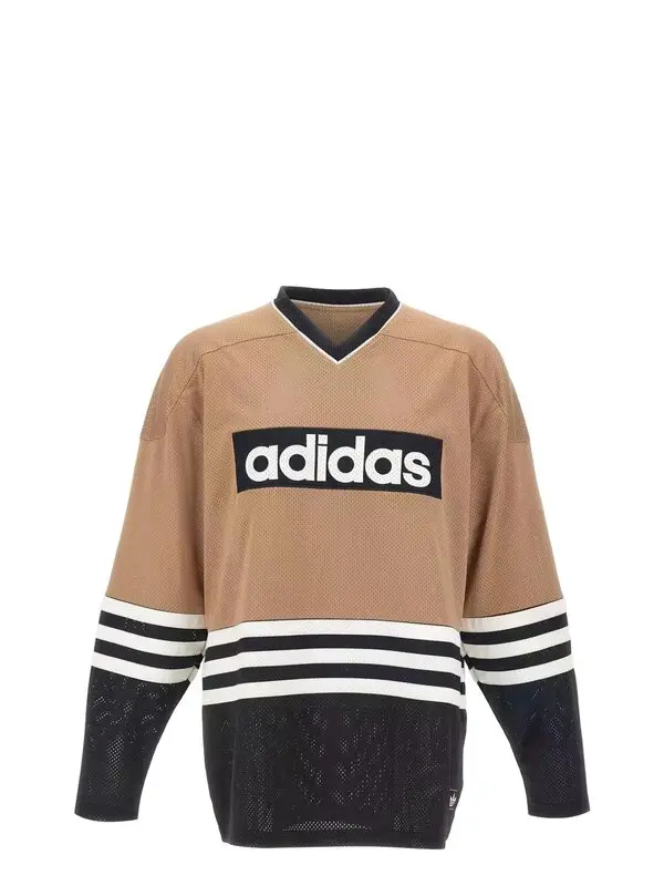 Adidas V-neck Jersey - Brown
