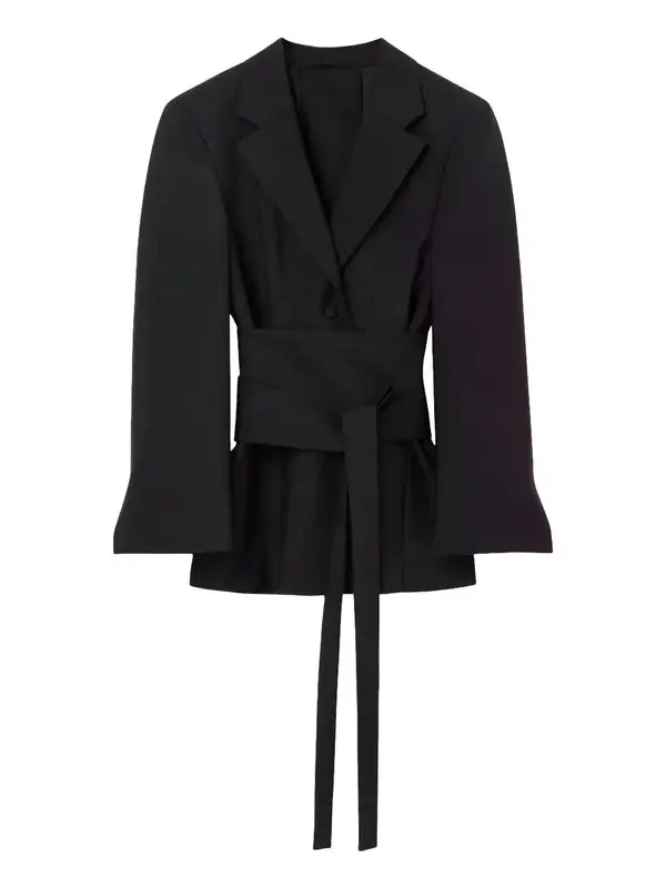 RÓHE Belted Wide-sleeve Blazer - Black