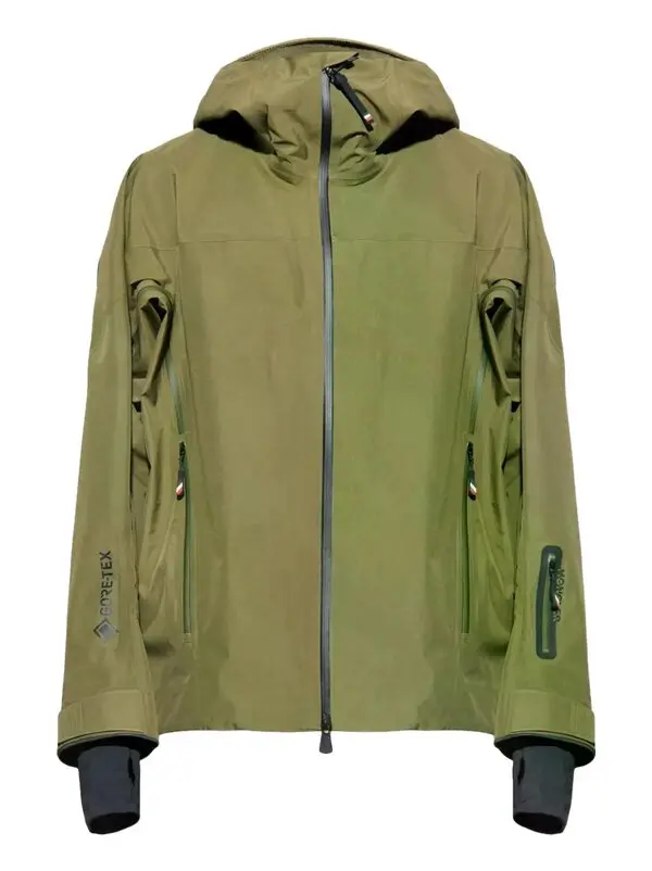 Moncler Hinterburgs Zip-up Hooded Ski Jacket - Green