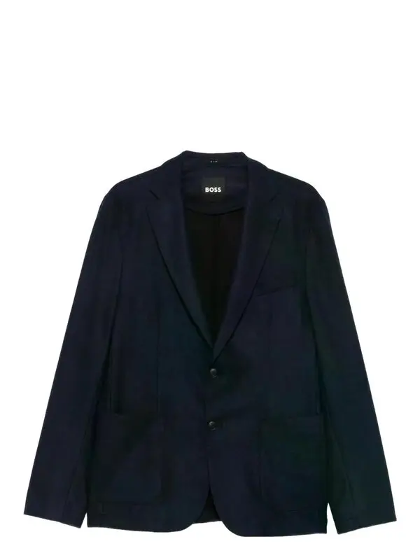 BOSS Notched-lapel Blazer - Blue