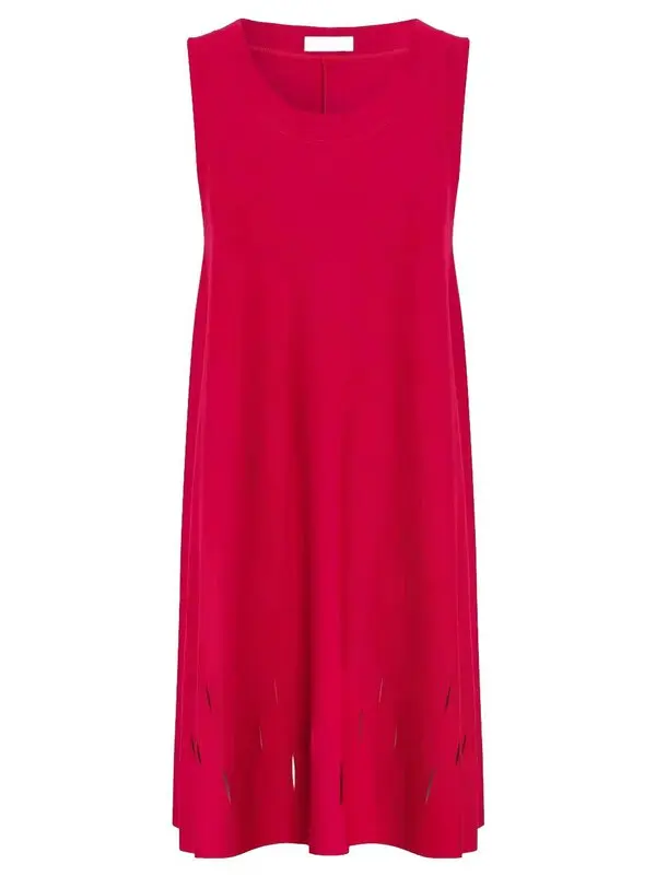 GLORIA COELHO Sleeveless A-line Dress - Red