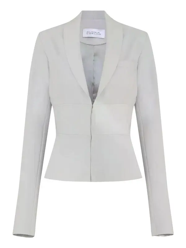 GLORIA COELHO Tailored Blazer - Grey