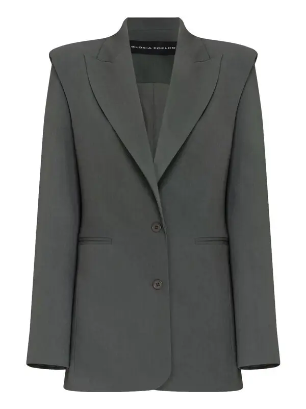 GLORIA COELHO Detachable-sleeves Blazer - Grey