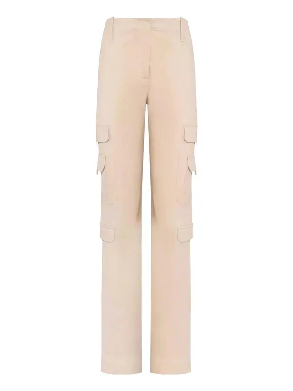 GLORIA COELHO Cargo Pocket Trousers - Neutrals