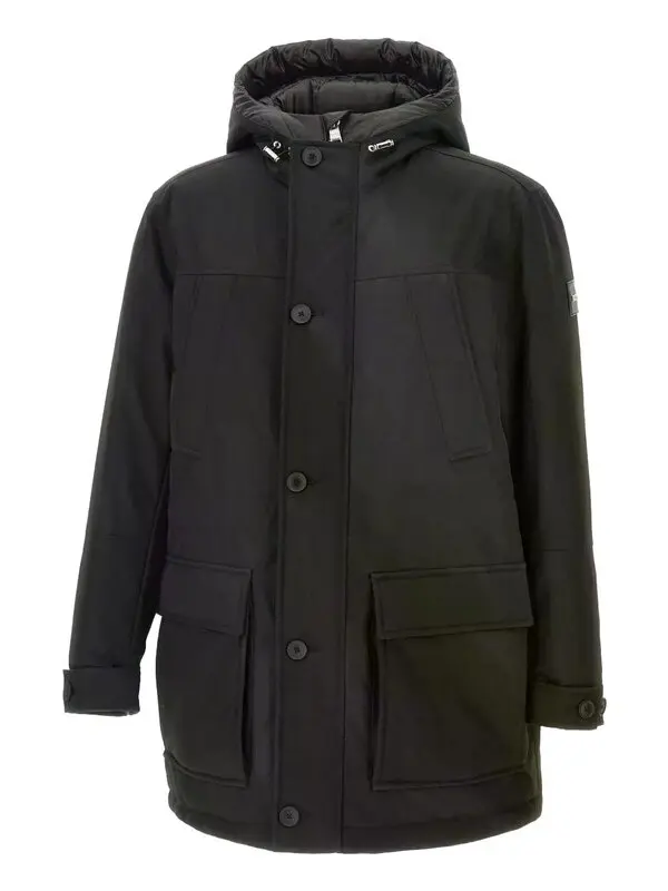 BOSS Padded Hooded Jacket - Black
