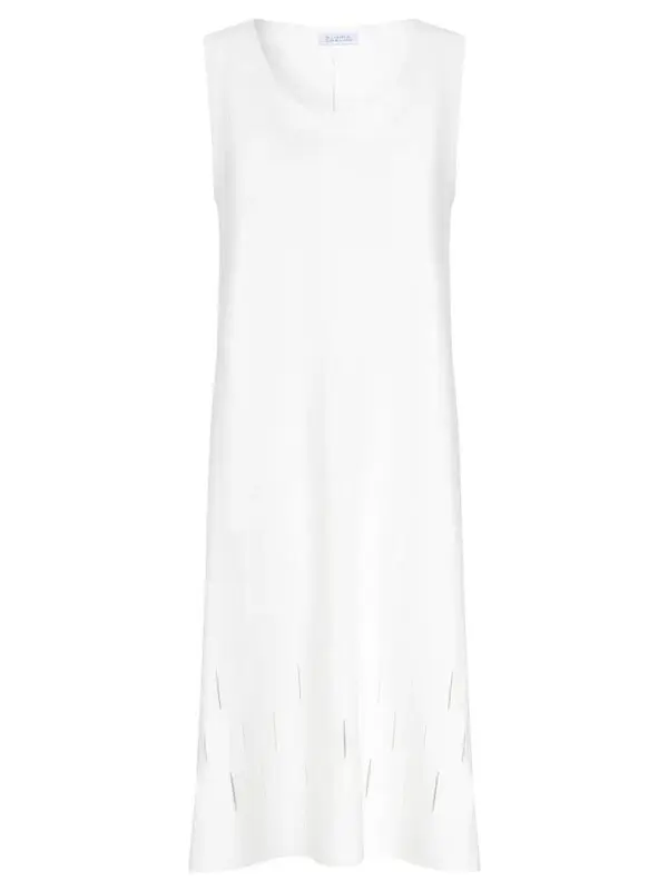 GLORIA COELHO Sleeveless A-line Dress - White