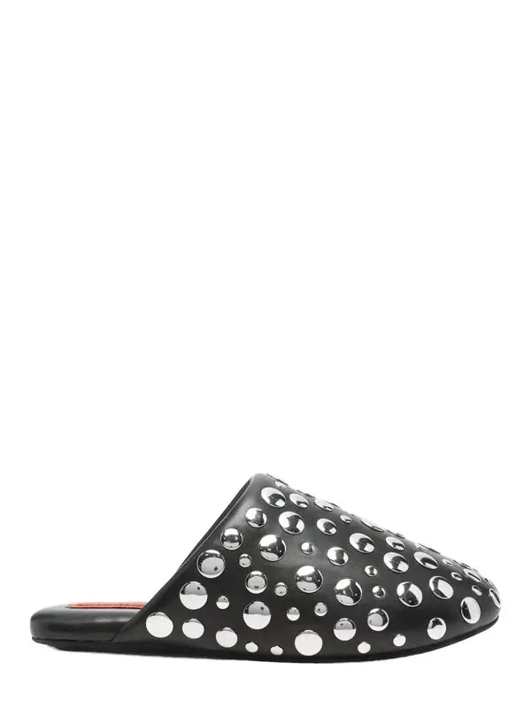 SIMONMILLER Stud-embellished Slippers - Black