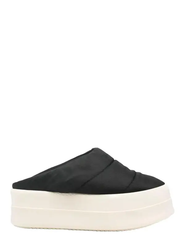 Rick Owens Quilted Platform Slippers - Black