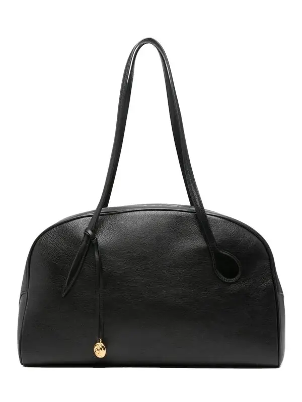 LIFFNER Leather Shoulder Bag - Black