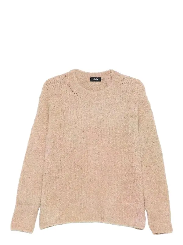 Dixie Long-sleeve Crew-neck Sweater - Neutrals