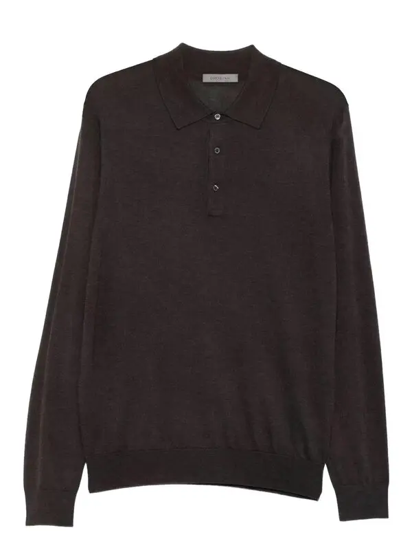 Corneliani Polo-collar Sweater - Brown