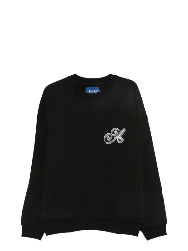 AWAKE NY Logo-print Crew-neck Sweatshirt - Black