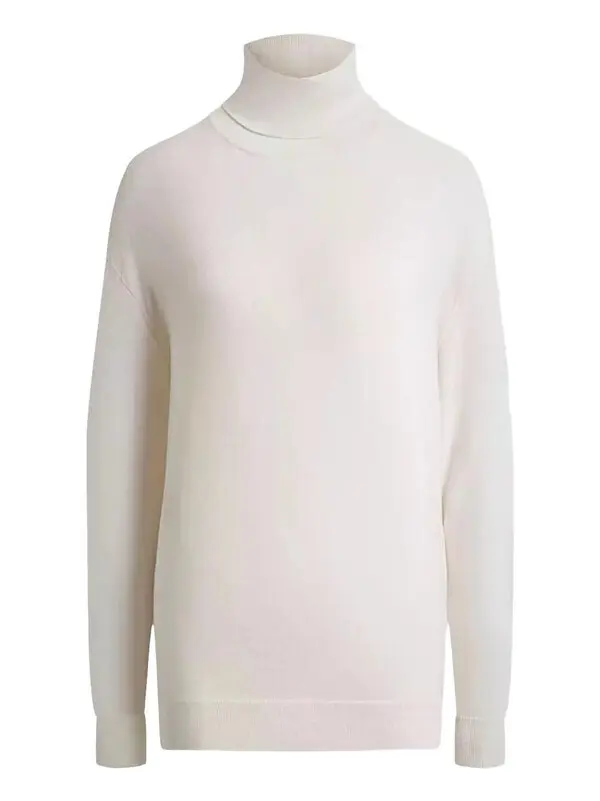 12 STOREEZ Merino Turtleneck - White